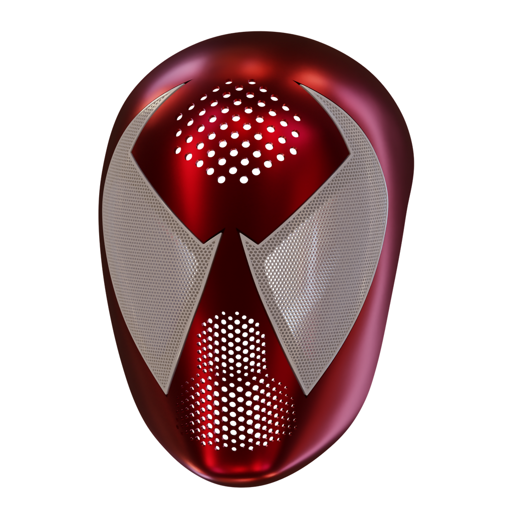Scarlet Faceshell 3D Model – Wireframe