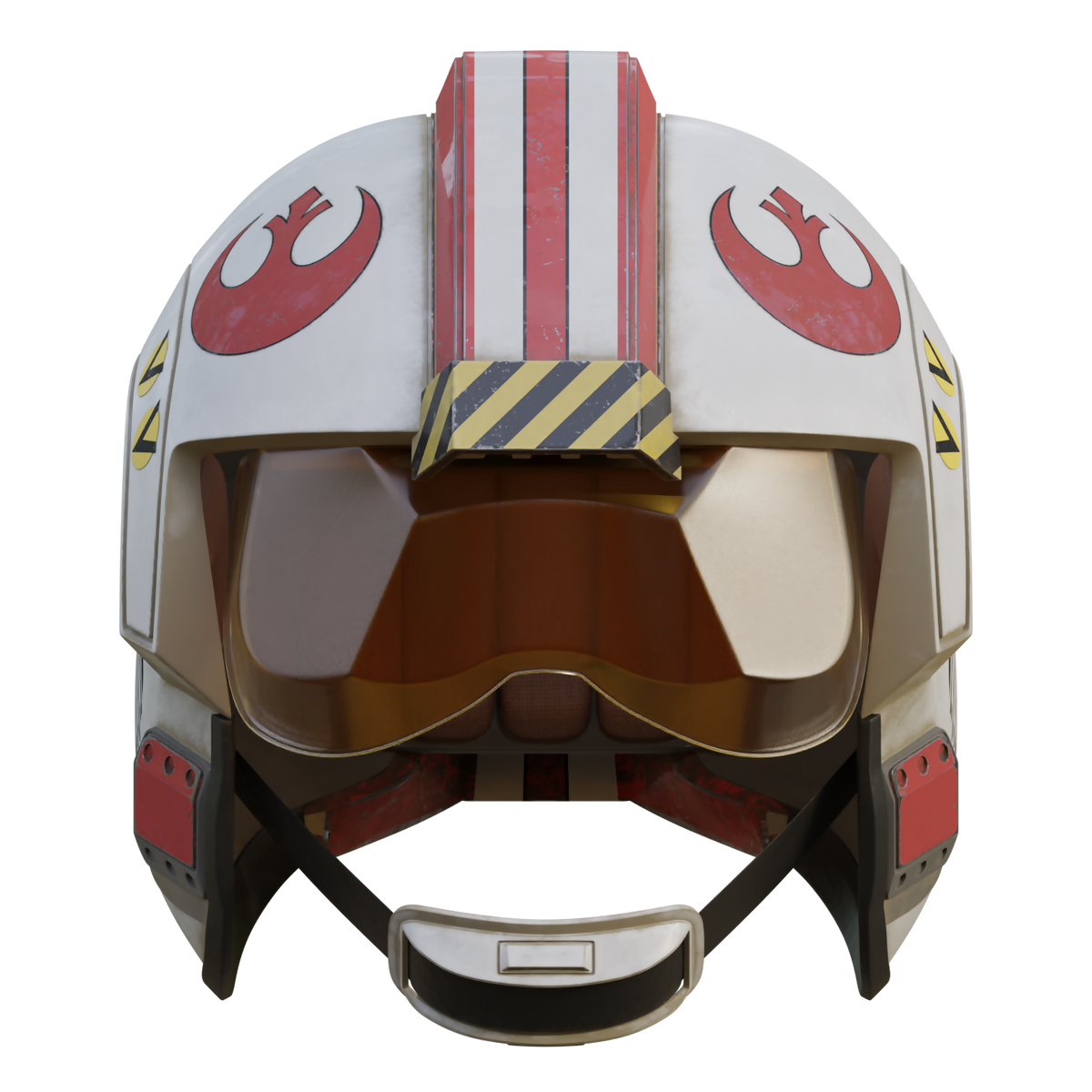 Rebel X-Wing Pilot Helmet - 3D Print Model – Wireframe