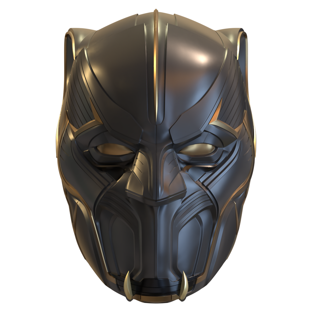T'Chaka Black Panther Helmet - 3D Print Model – Wireframe