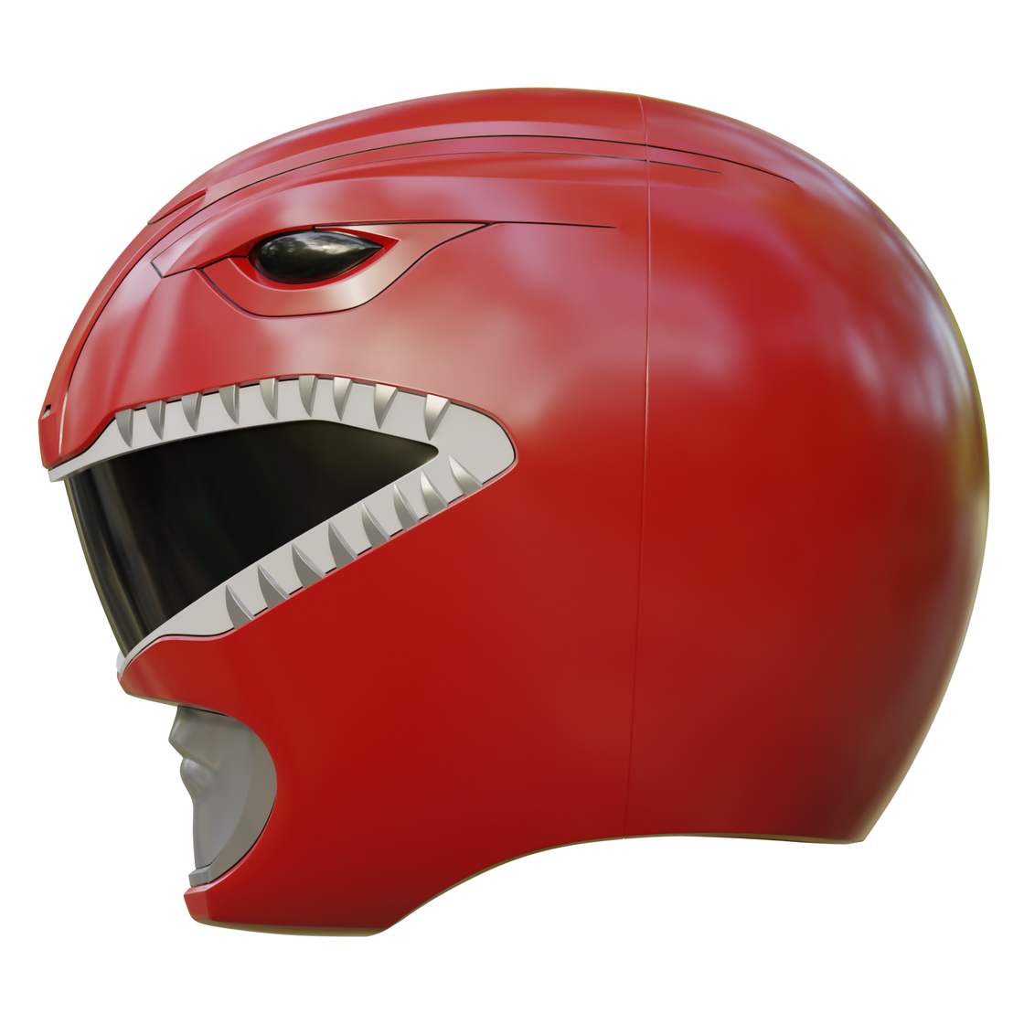 Red Ranger MMPR Helmet - 3D Print Model – Wireframe