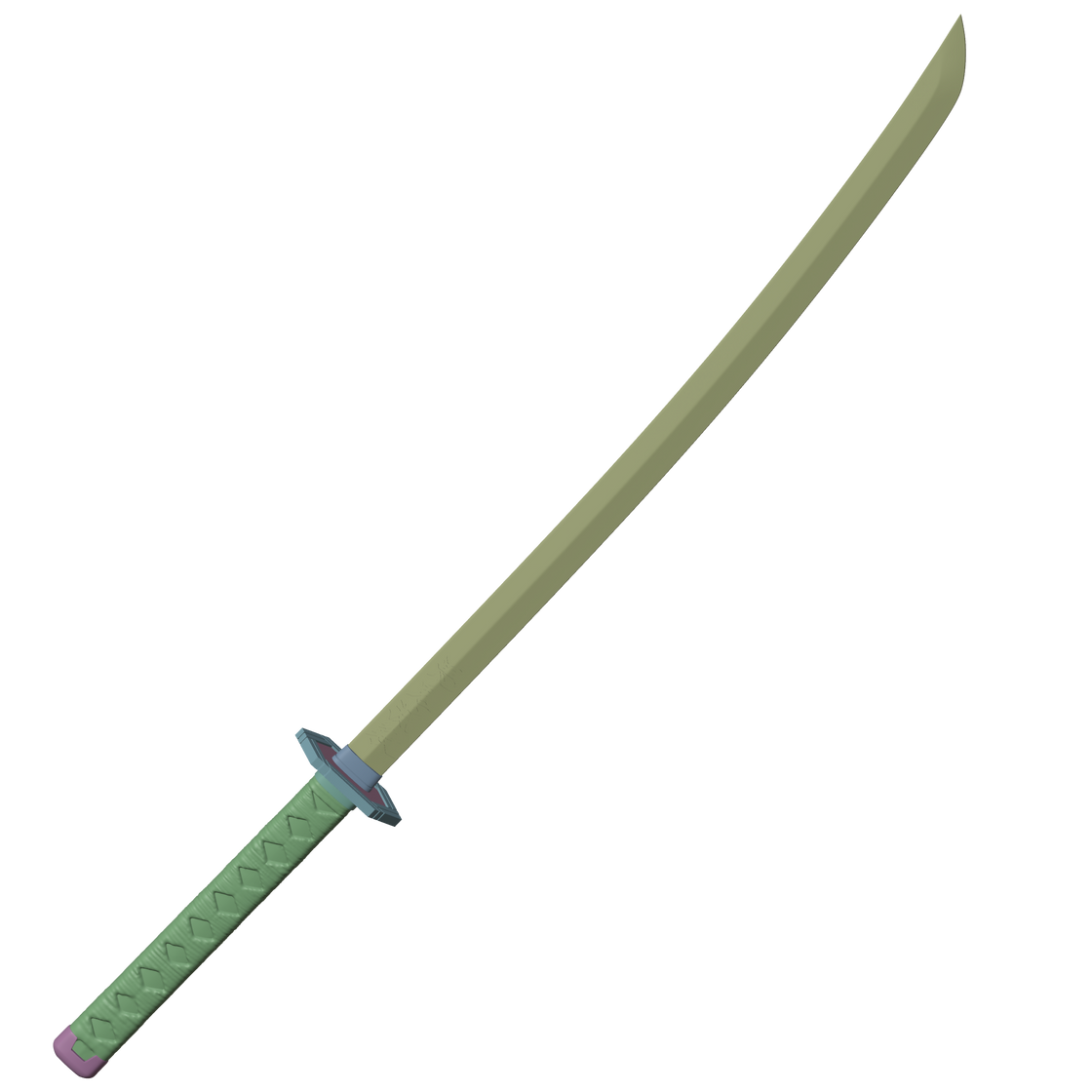 Demon Slayer Giyuu Katana - 3D Print Model – Wireframe