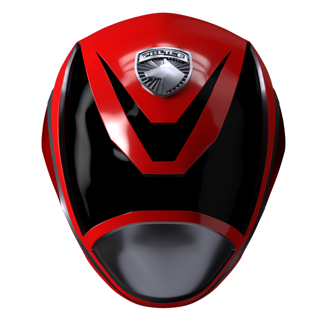 SPD Red Ranger Helmet - 3D Print Model – Wireframe