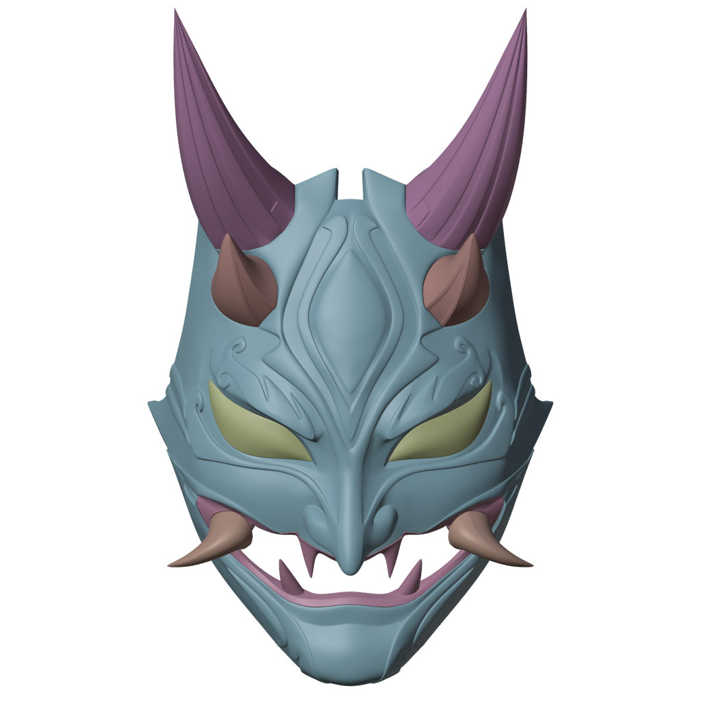 Genshin Impact Xiao Mask - 3D Print Model – Wireframe
