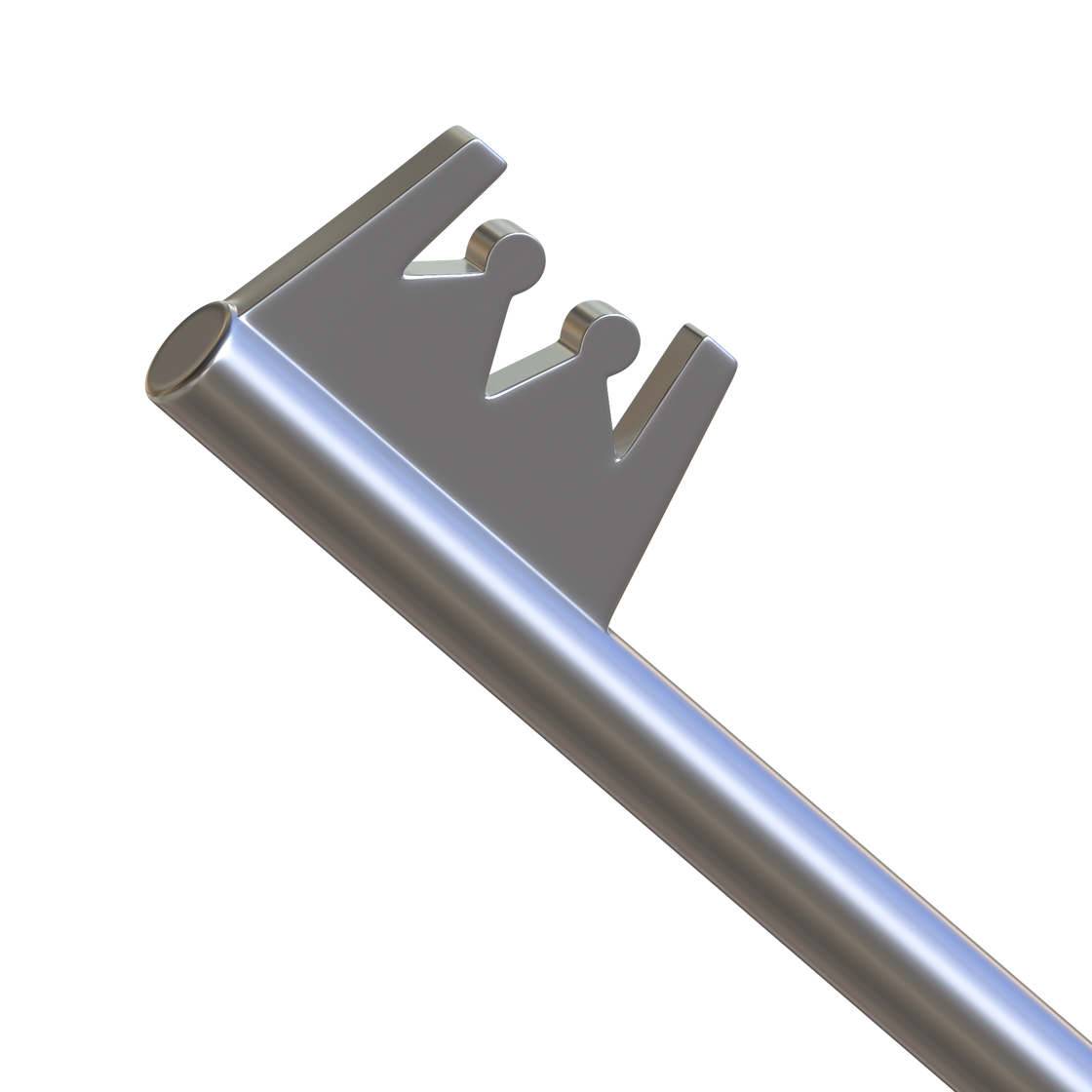 Kingdom Key Keyblade - 3D Print Model – Wireframe