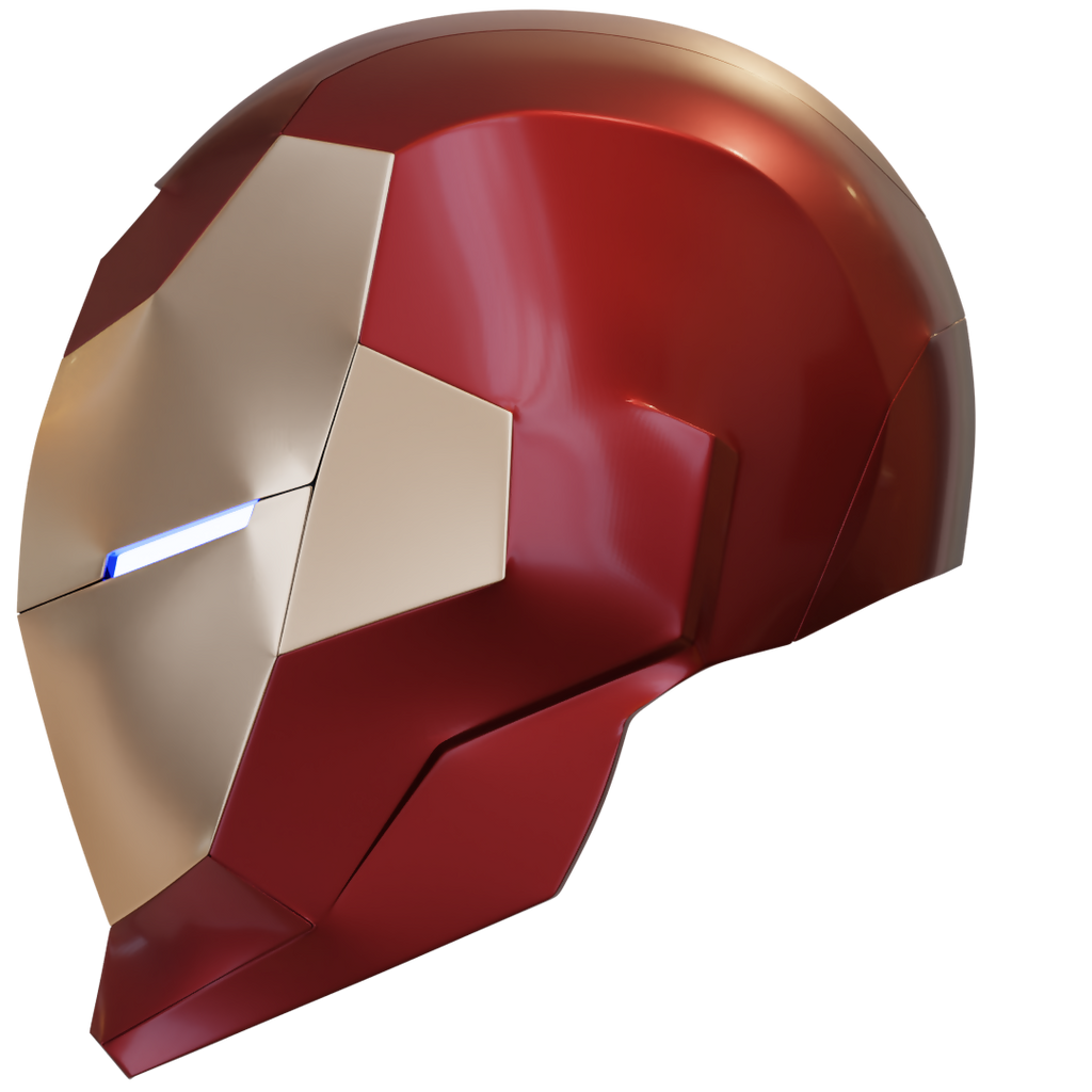 Iron Man model 51 prime helmet 3D Model – Wireframe