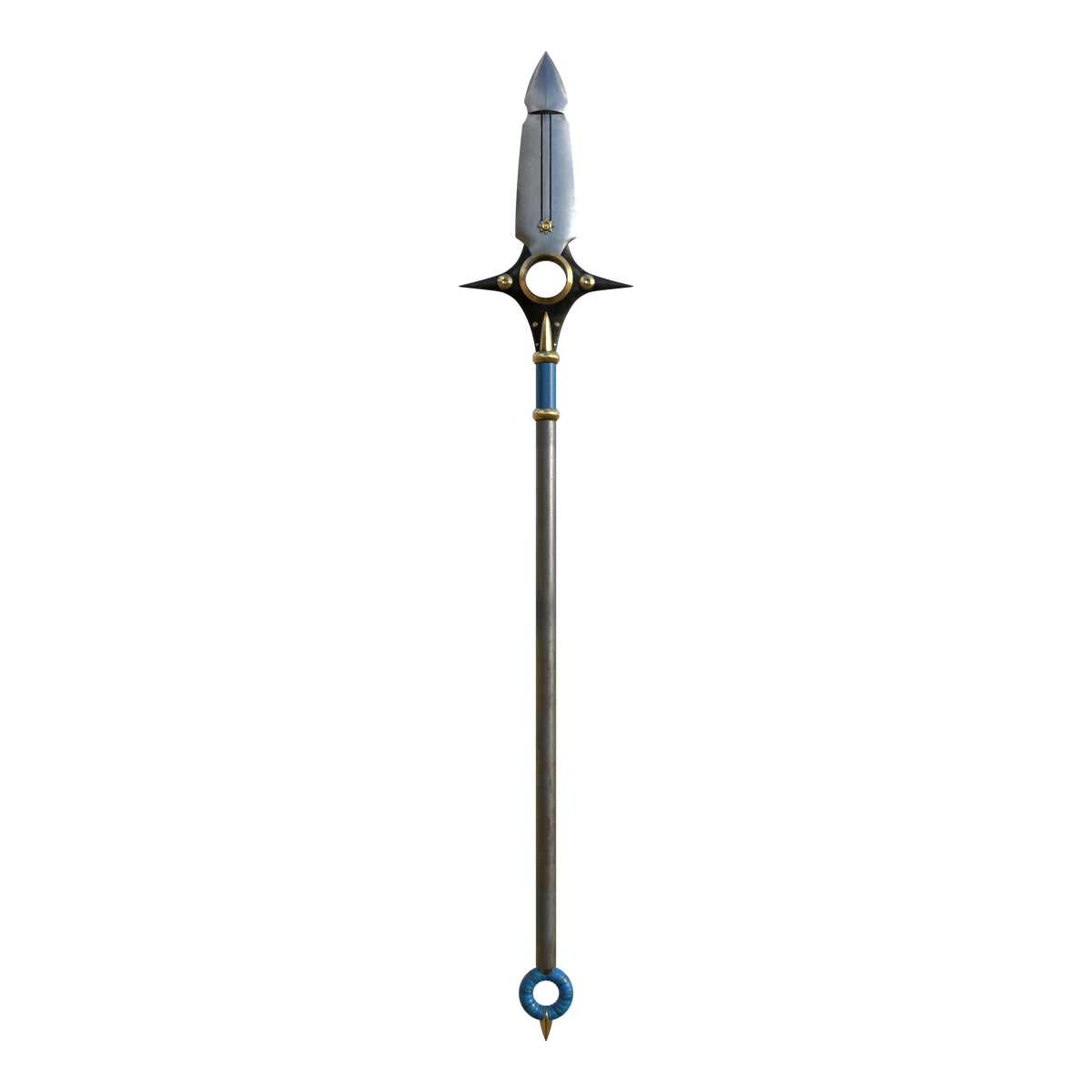 King's Spirit Spear Chastiefol 3D Model – Wireframe