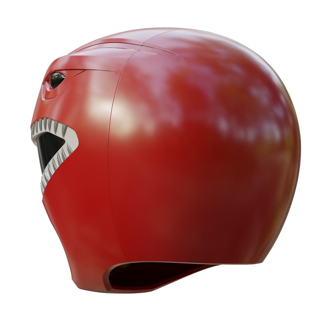 Red Ranger MMPR Helmet - 3D Print Model – Wireframe