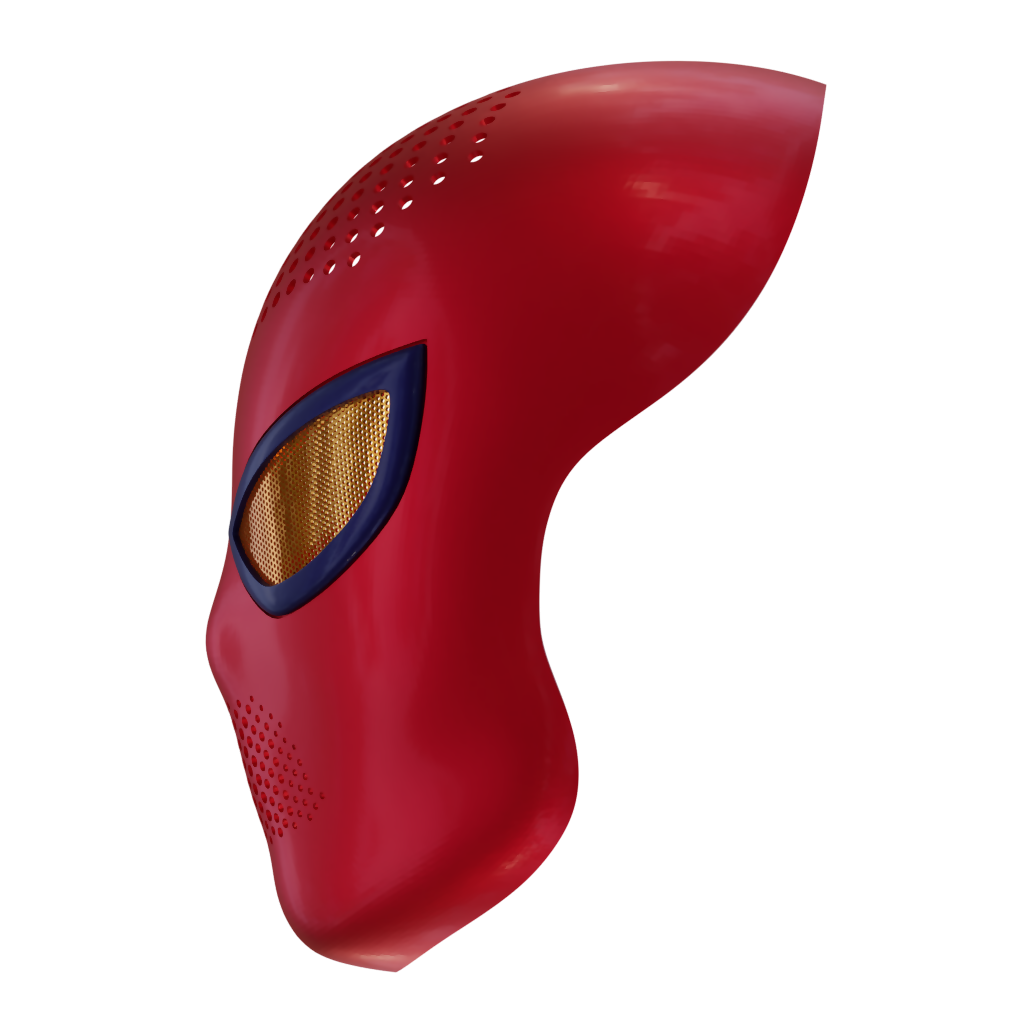 The Amazing Spider-Man Faceshell - 3D Print Model – Wireframe