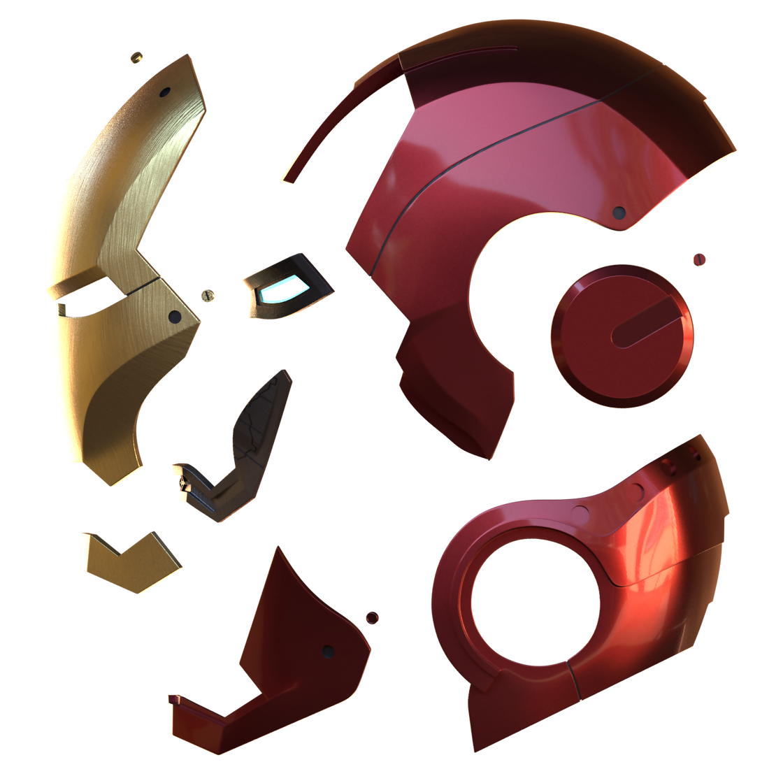 VEK3D Ironman Mark 3 Helmet File – Wireframe