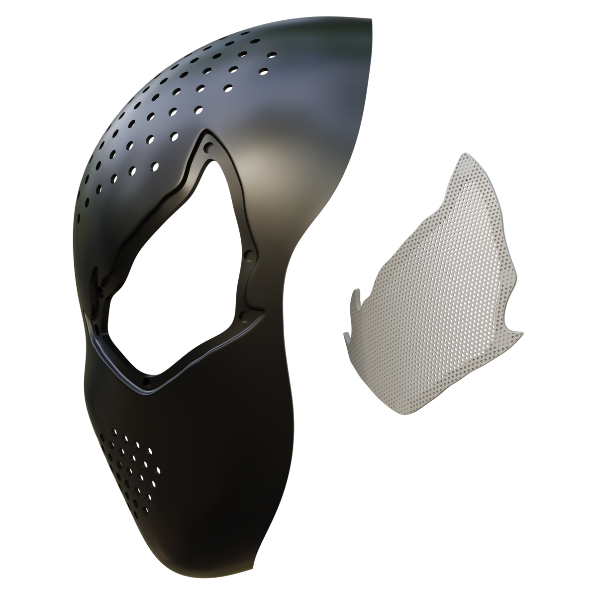 VEK3D Spider-Man Symbiote Fcaeshell File – Wireframe