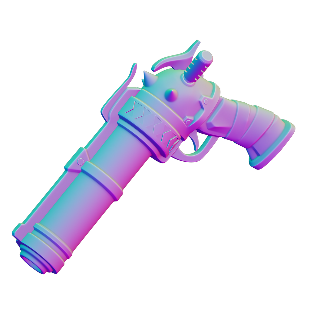 Jinx Zap Zap Pistol Arcane - 3D Print Model – Wireframe