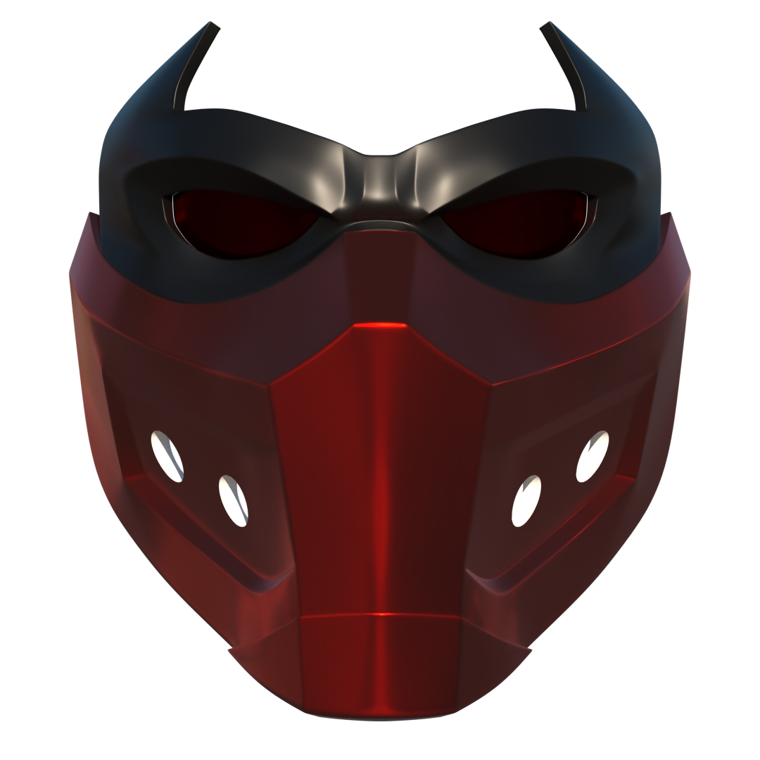 Red Hood/Outlaw Mask - 3D File – Wireframe