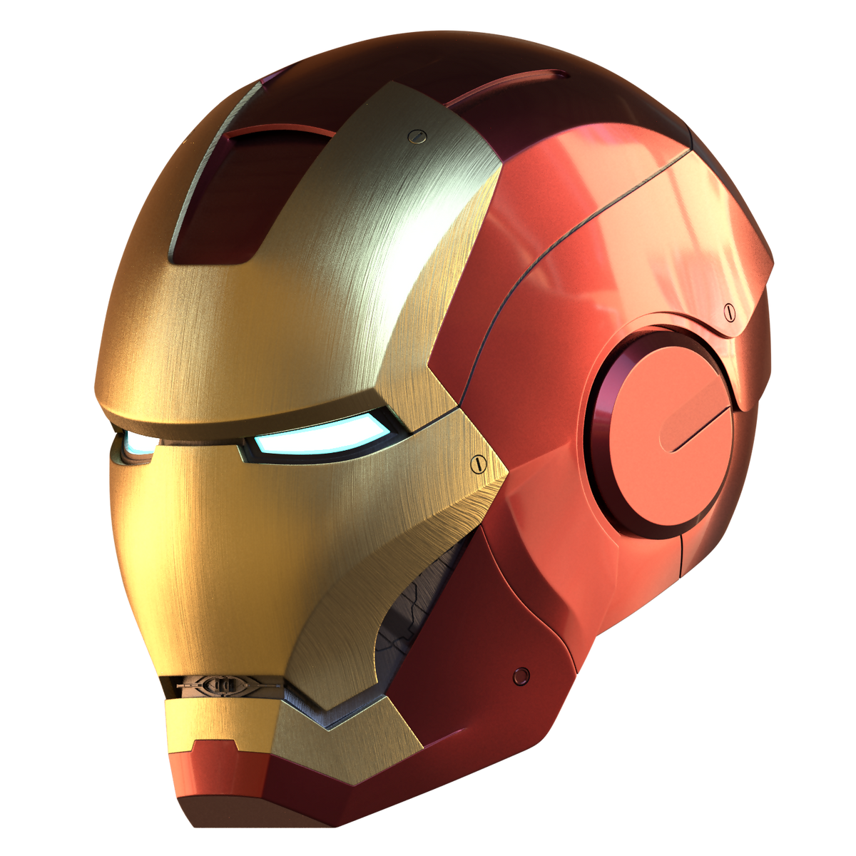VEK3D Ironman Mark 3 Helmet File – Wireframe