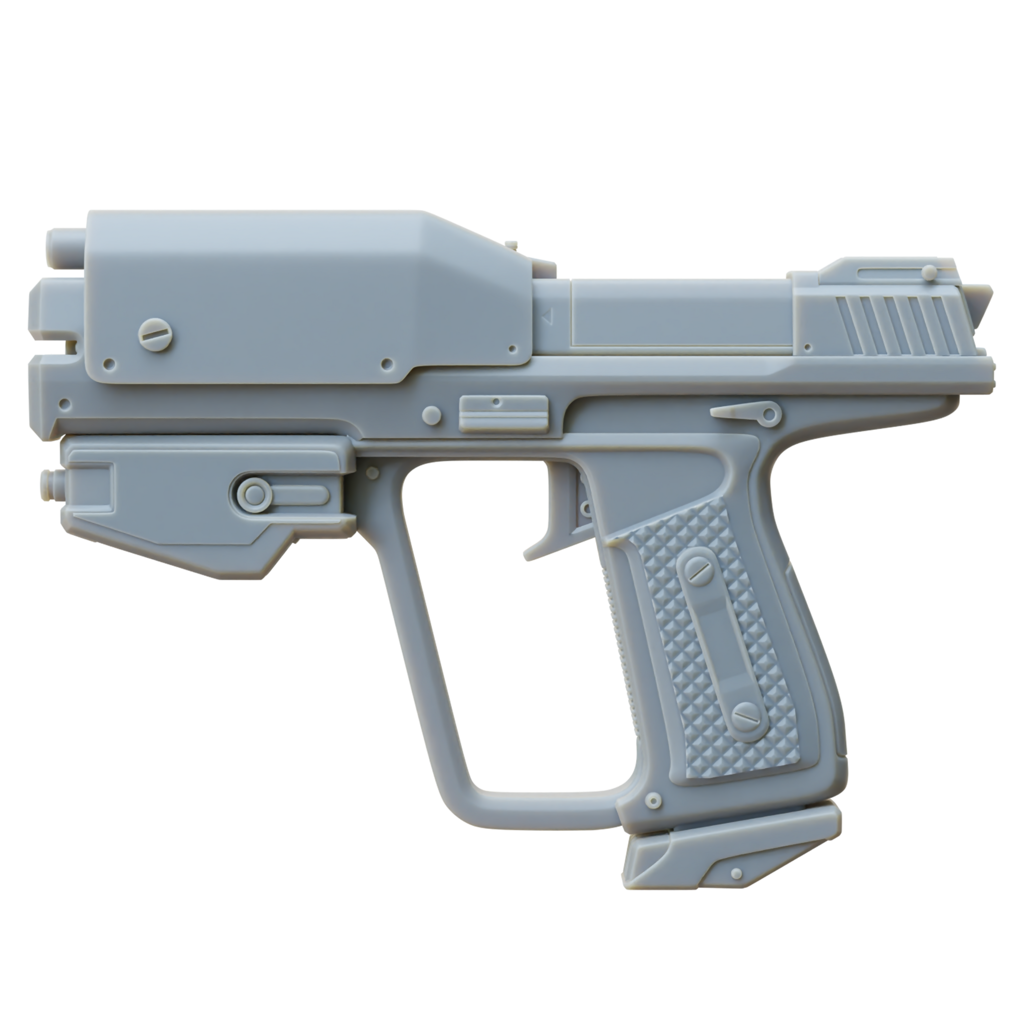 Halo Reach Magnum 3D Print Files – Wireframe