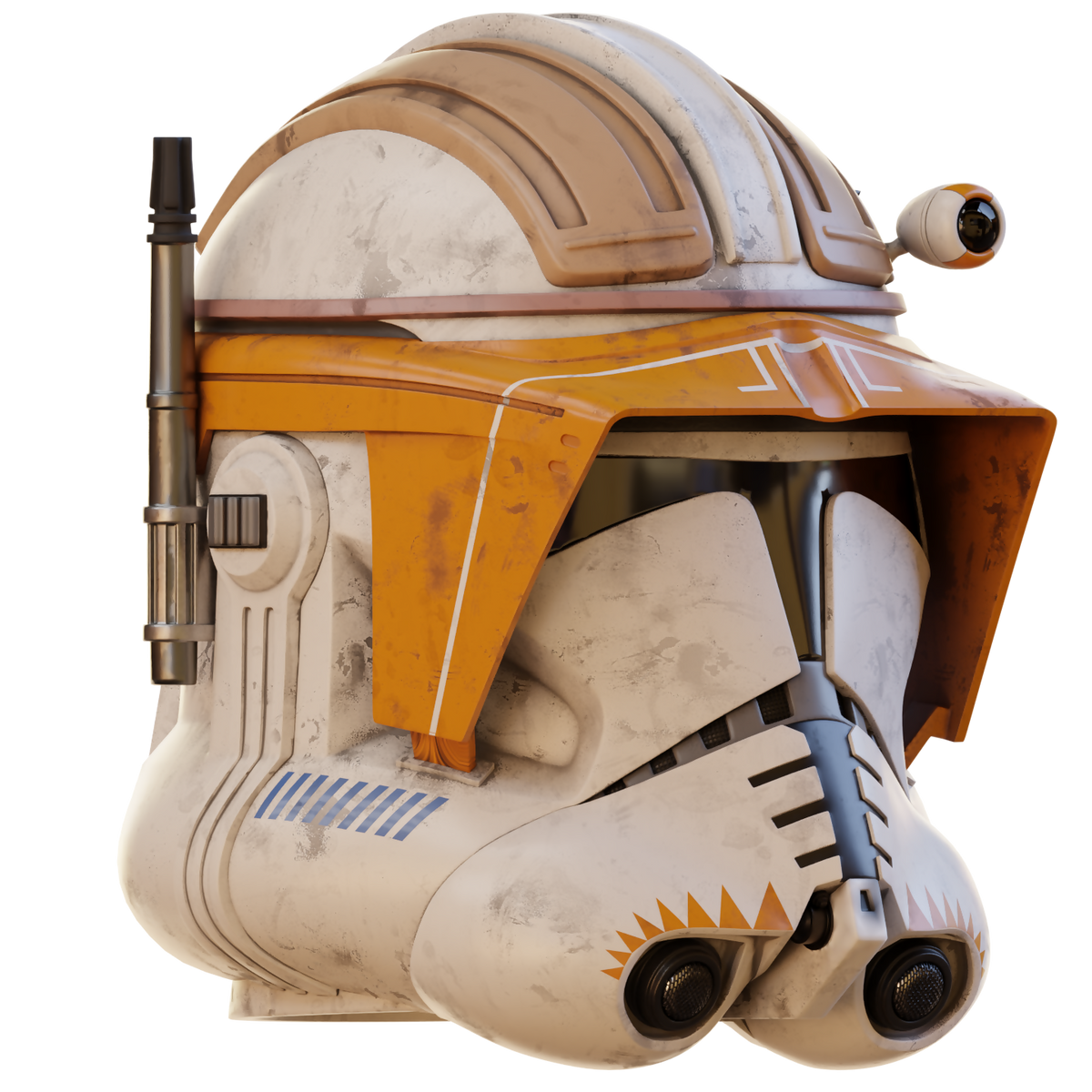 Commander Cody Helmet - 3D Print Model – Wireframe