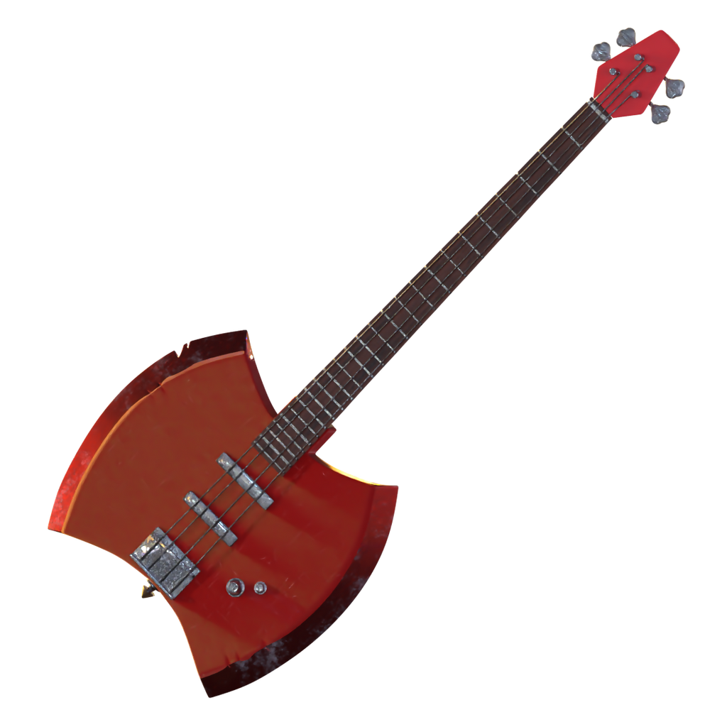 Marceline Bass Axe - 3D Print Model – Wireframe