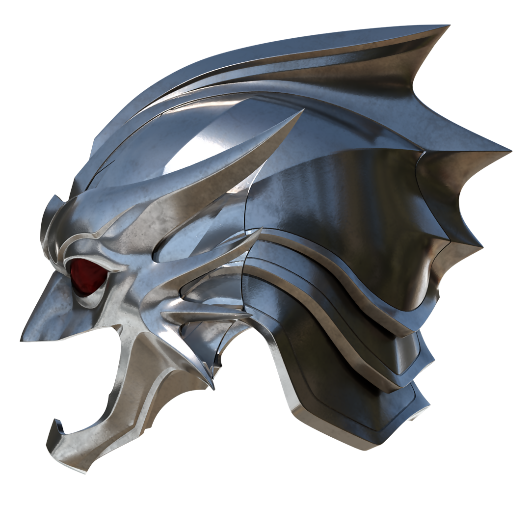 Ocean Master Helmet - 3D Print Model – Wireframe