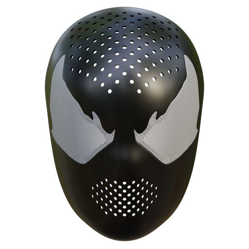 Spider-Man Symbiote Fcaeshell File – Wireframe