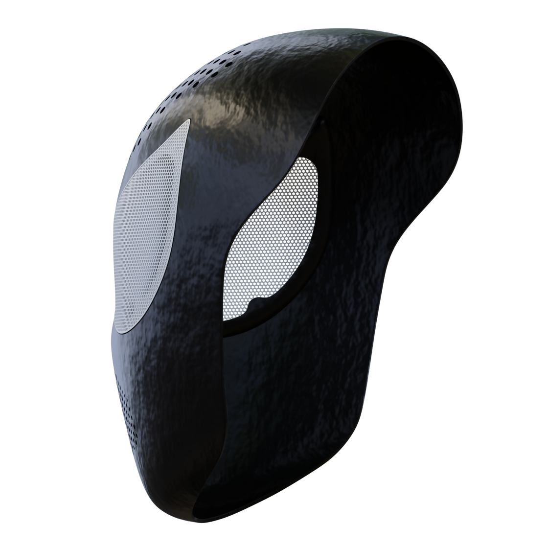 PS5 Black Suit Faceshell 3D Model – Wireframe