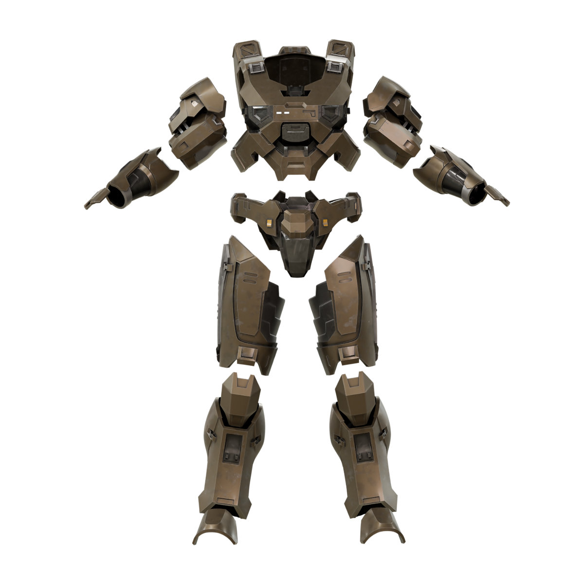Halo Infinite Multiplayer MKVII Armor 3D Print Files – Wireframe