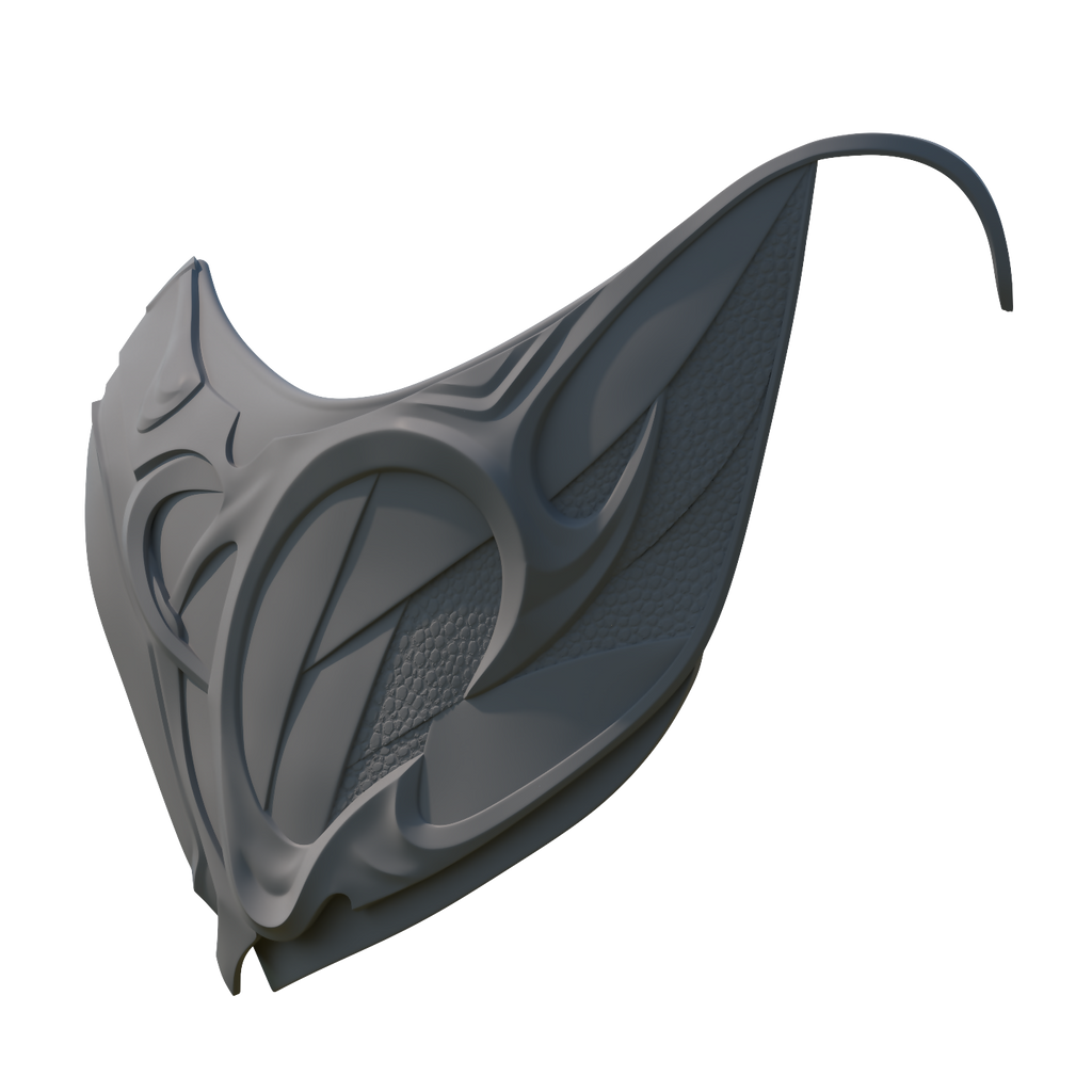 Mortal Kombat 1 Sub-Zero Mask - 3D Print Model – Wireframe