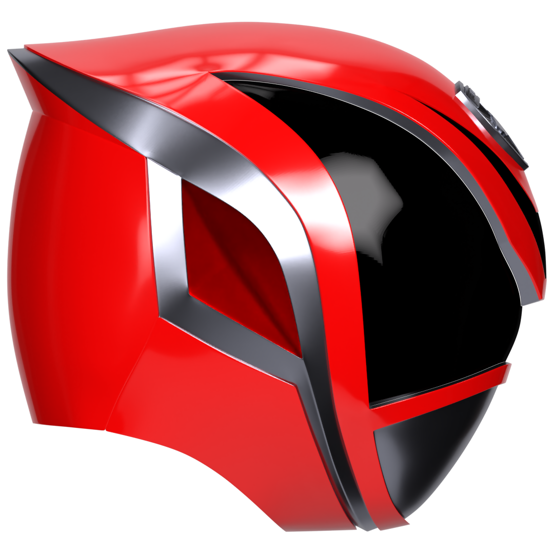 SPD Red Ranger Helmet - 3D Print Model – Wireframe
