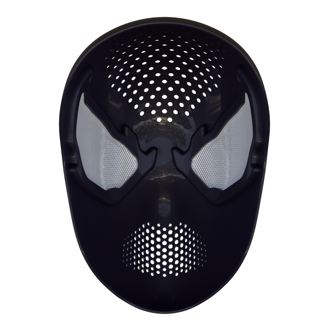 Symbiote PS5 Faceshell 3D Model – Wireframe