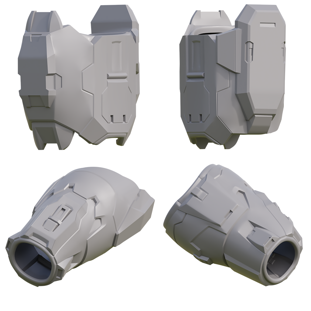 Halo Infinite Master Chief Base Armor 3D Print Files – Wireframe