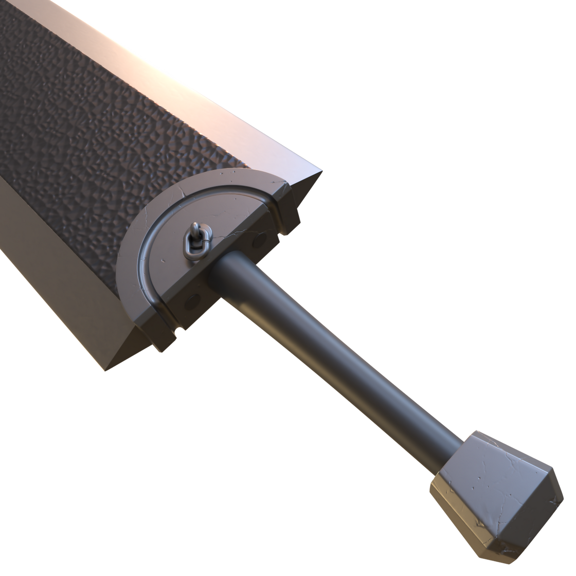 Dragon Slayer Sword - 3D Print Model – Wireframe