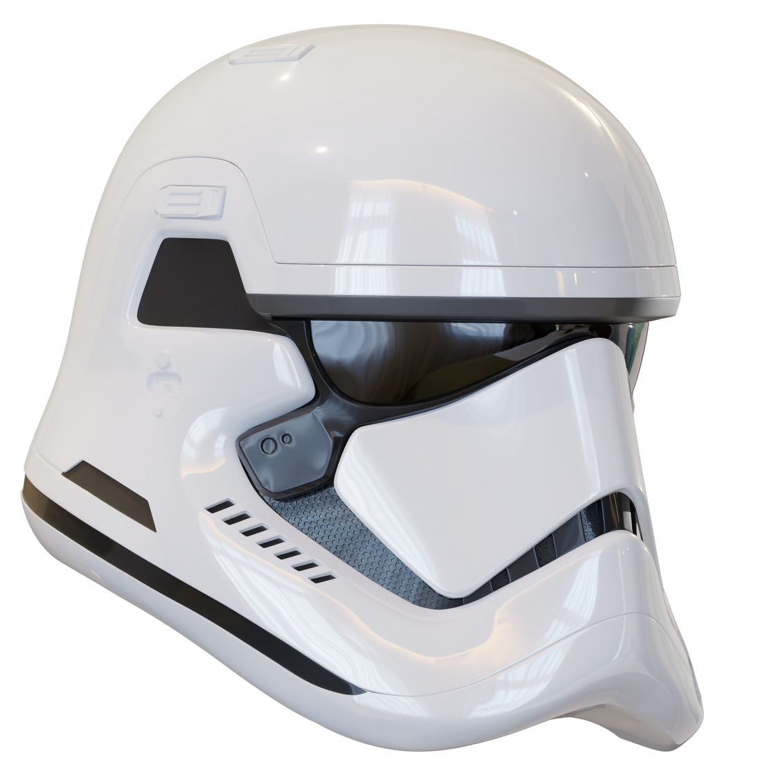 Episode VIII First Order Stormtrooper Helmet - 3D Print Model – Wireframe