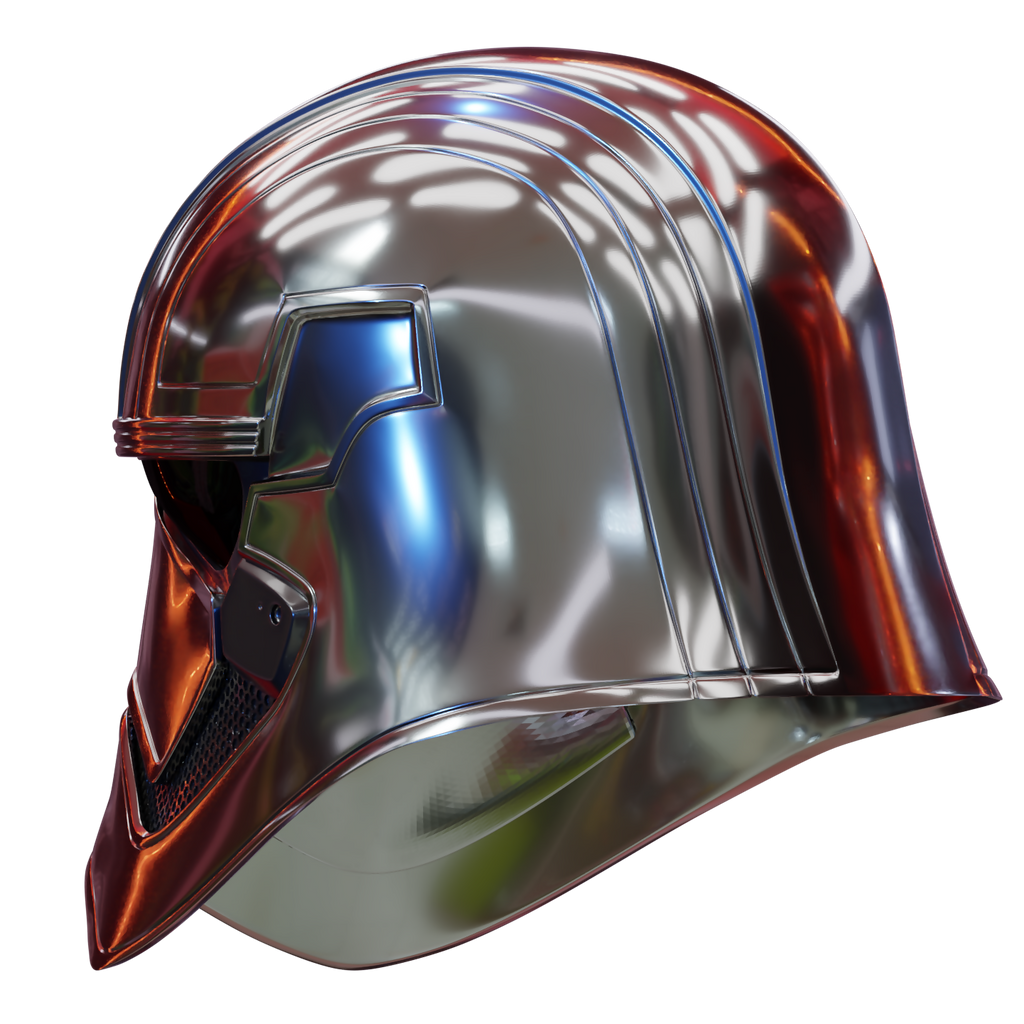 Captain Phasma Helmet - 3D Print Model – Wireframe