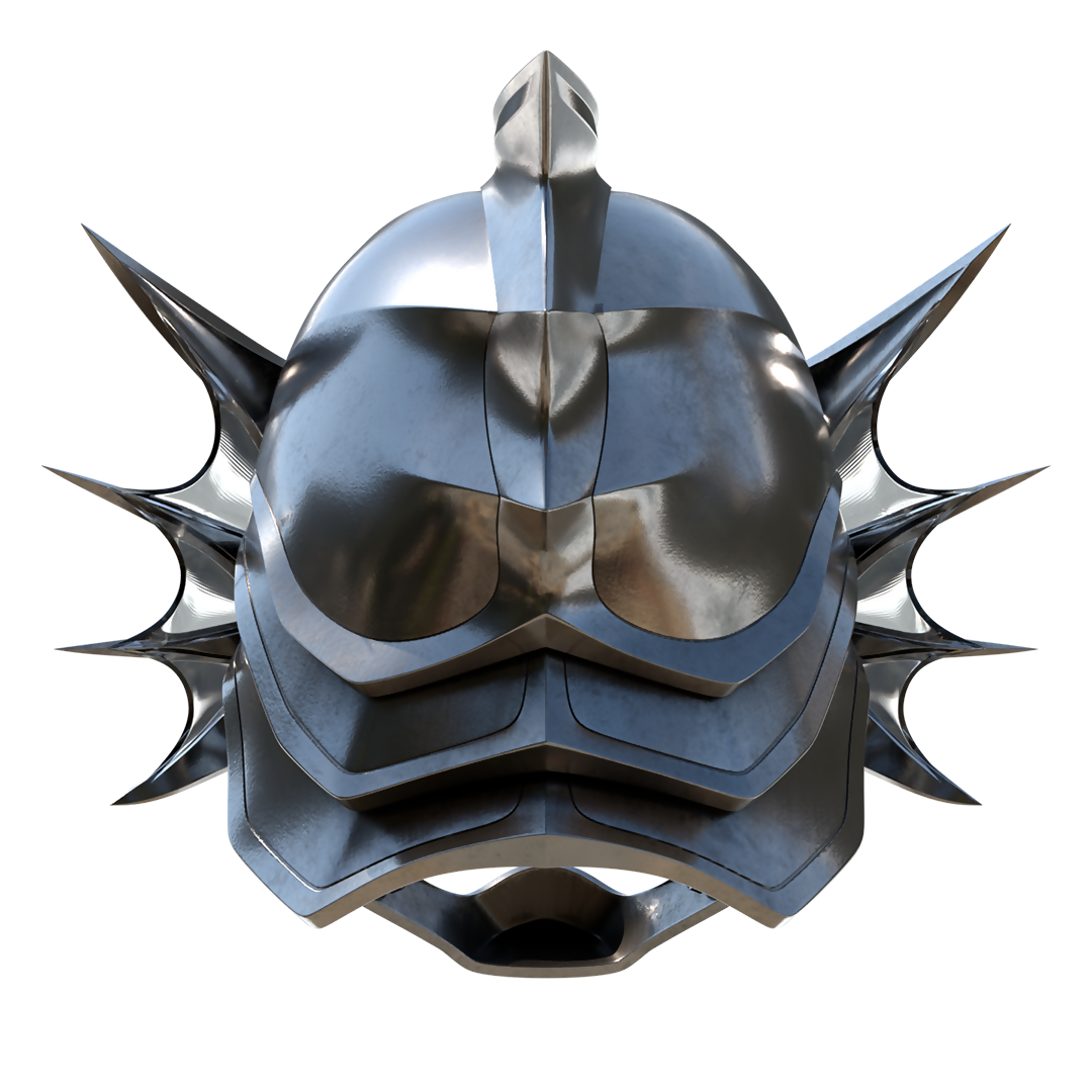 Ocean Master Helmet - 3D Print Model – Wireframe