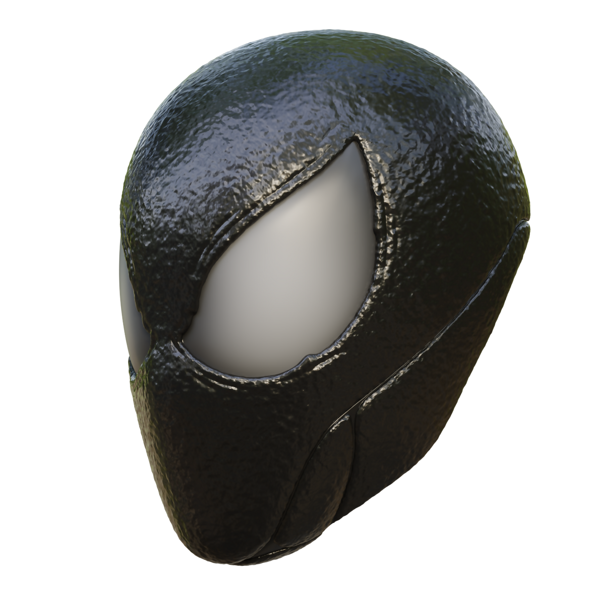 VEK3D Spider-Man Black Suit helmet File – Wireframe