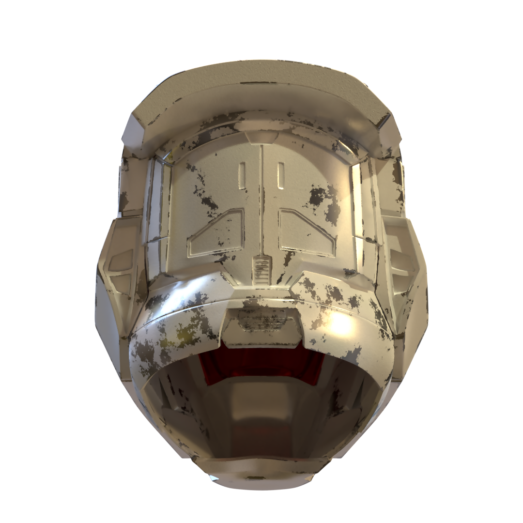 Destiny Titan Helmet - 3D Print Model – Wireframe