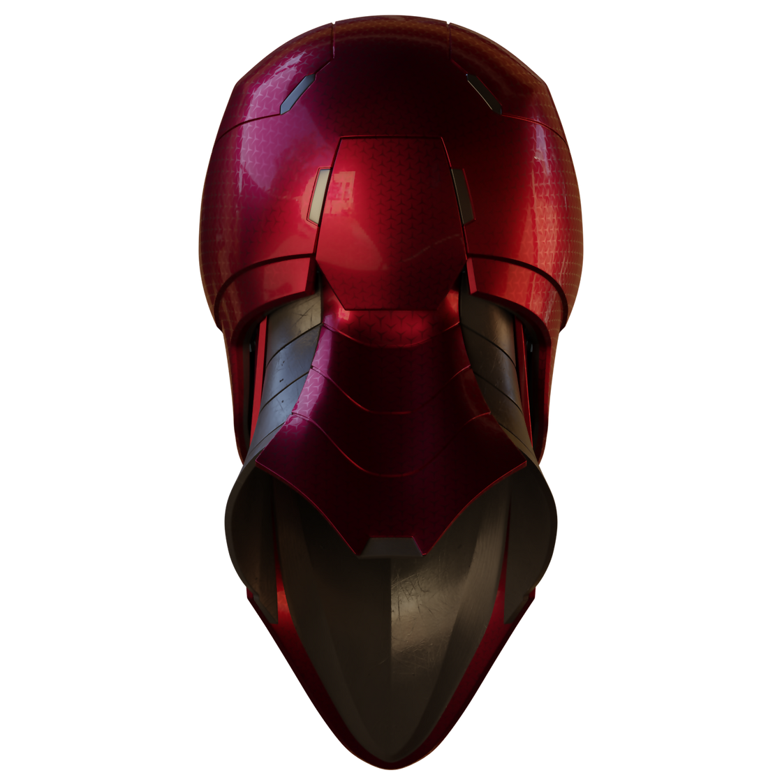 Motorized Walsh3D Ironman Model 51 Prime Helmet 3D Print Model – Wireframe