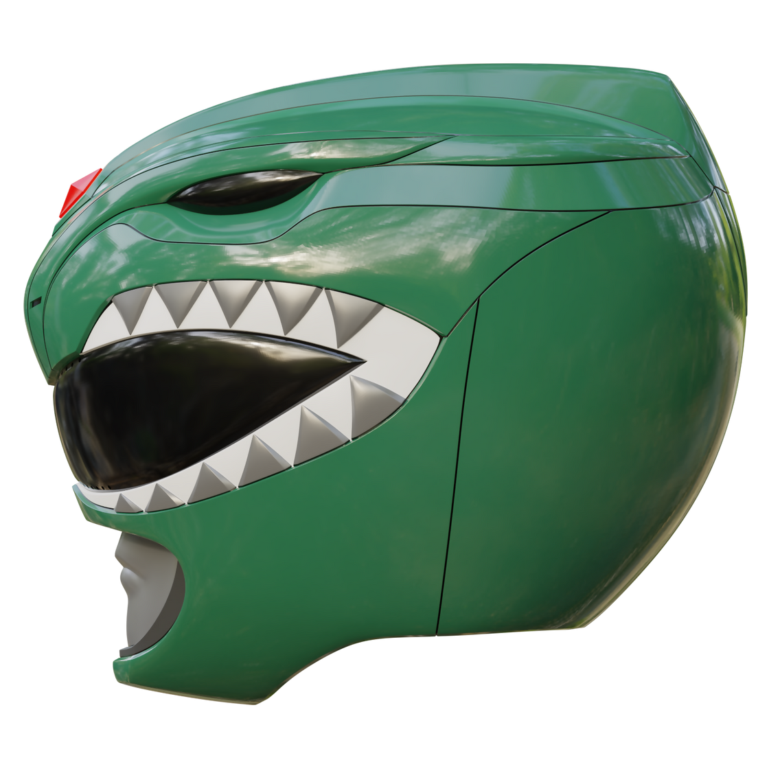 Green Ranger MMPR Helmet - 3D Print Model – Wireframe