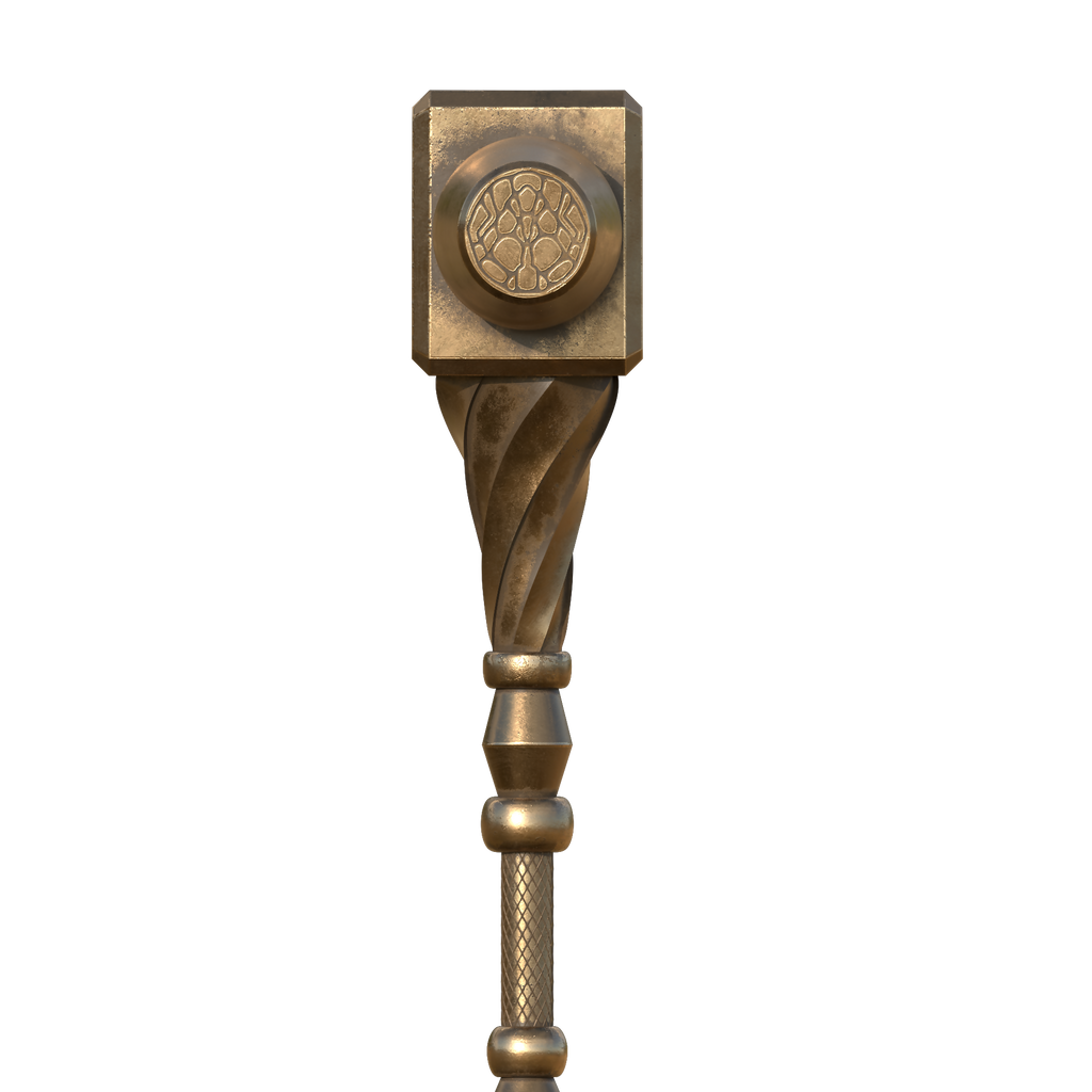 Diane's Hammer Gideon 3D Model – Wireframe
