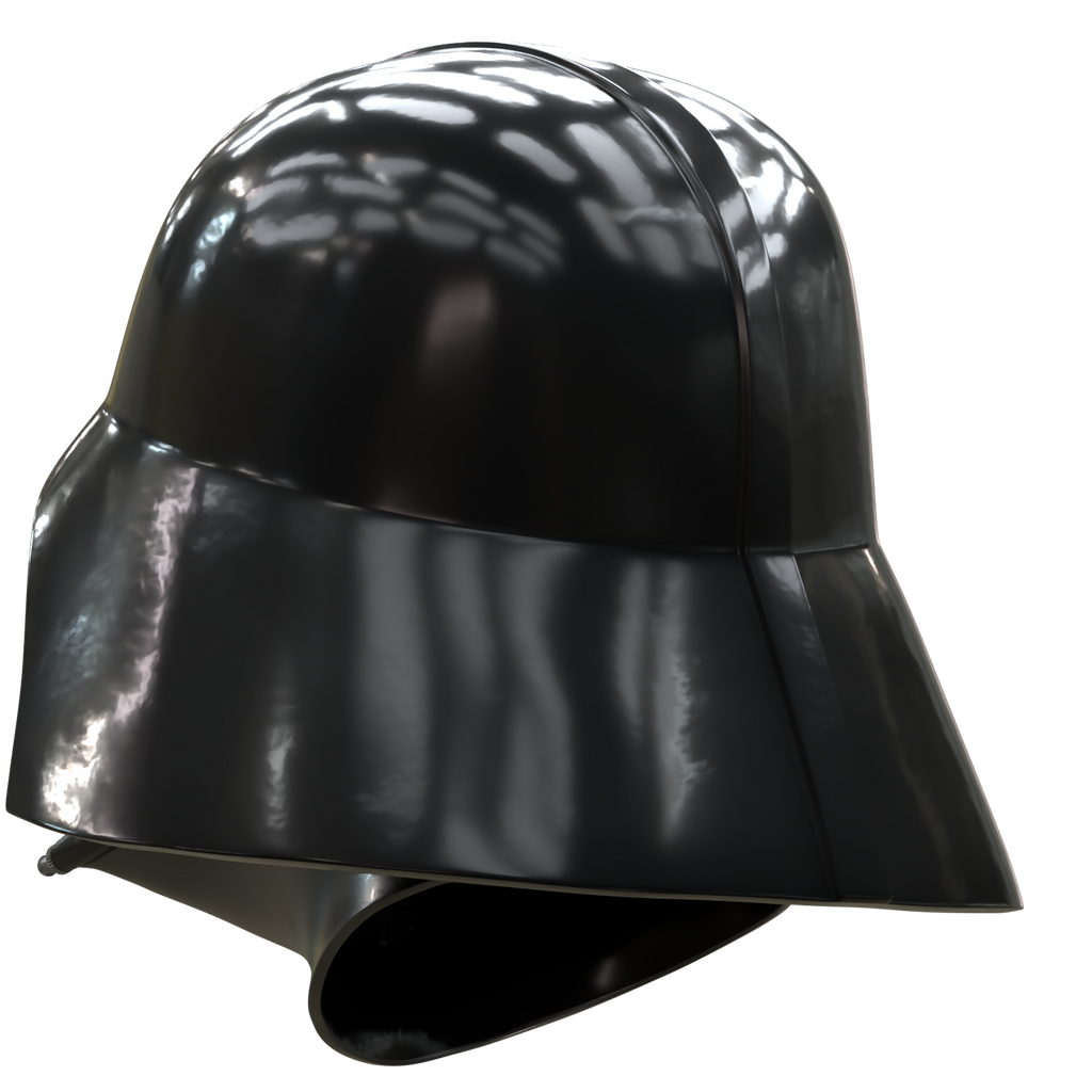 A New Hope Darth Vader Helmet 3D Model – Wireframe