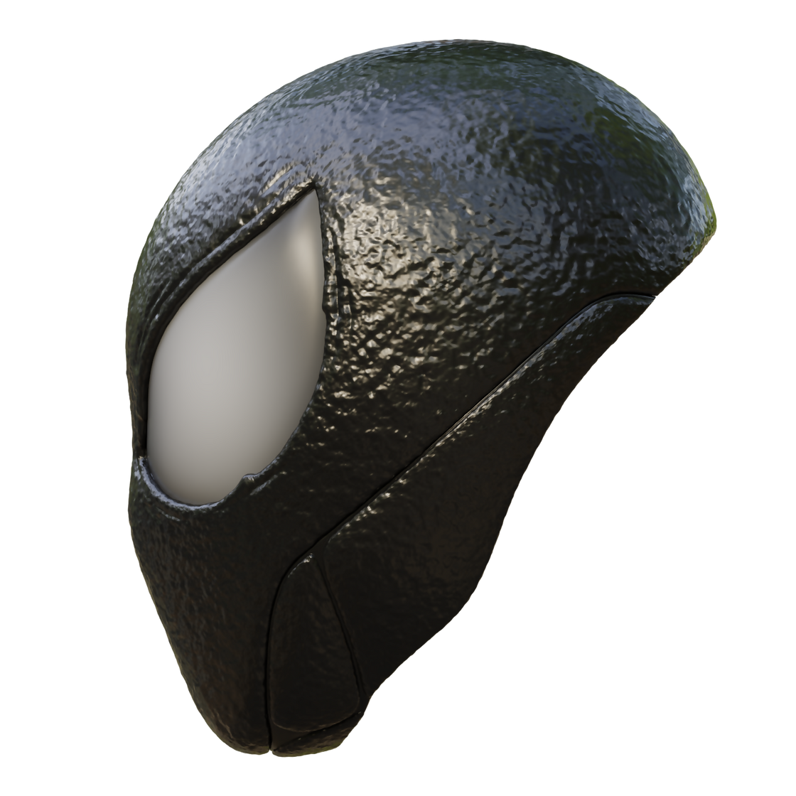 VEK3D Spider-Man Black Suit helmet File – Wireframe