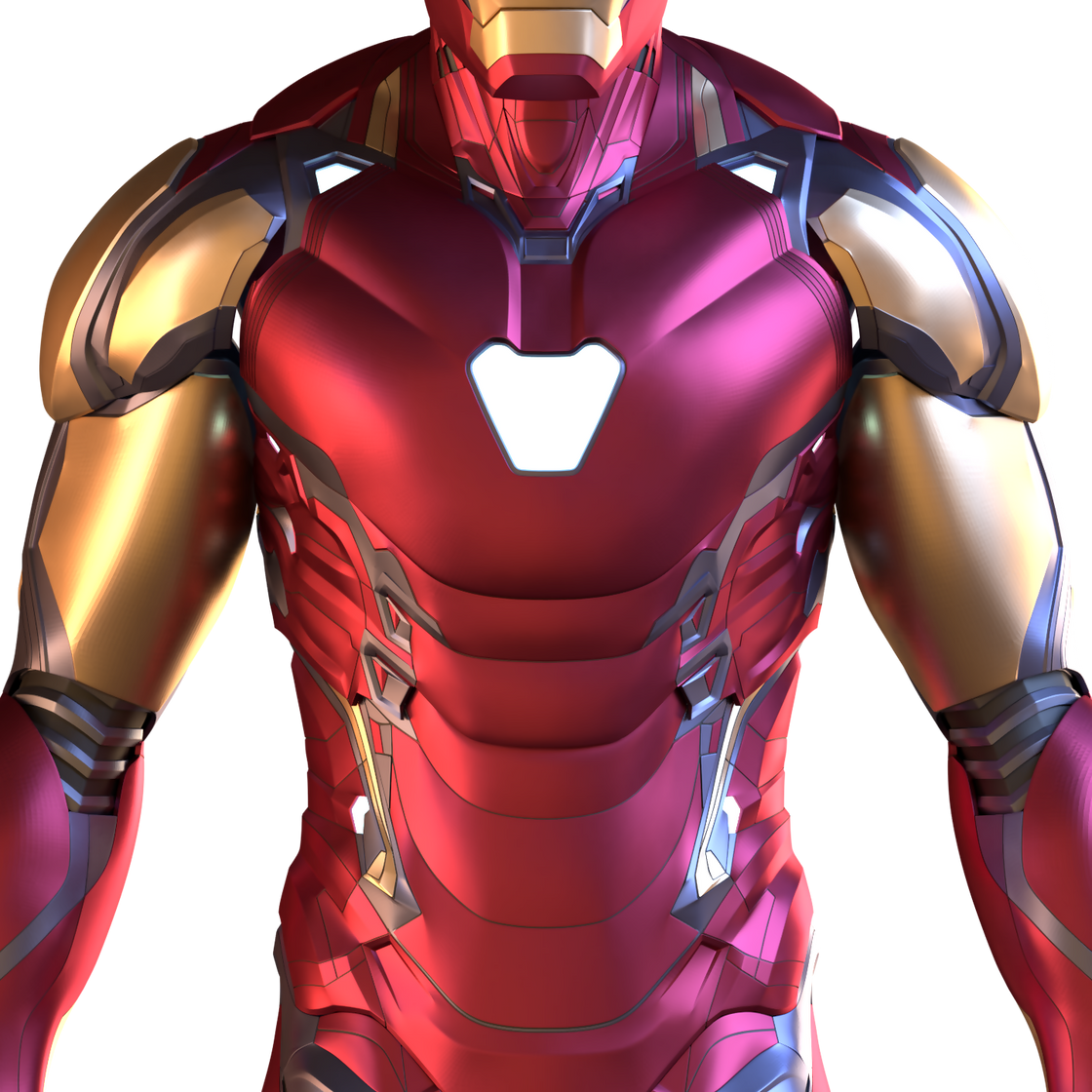 VEK3D Iron Man MK85 suit File – Wireframe