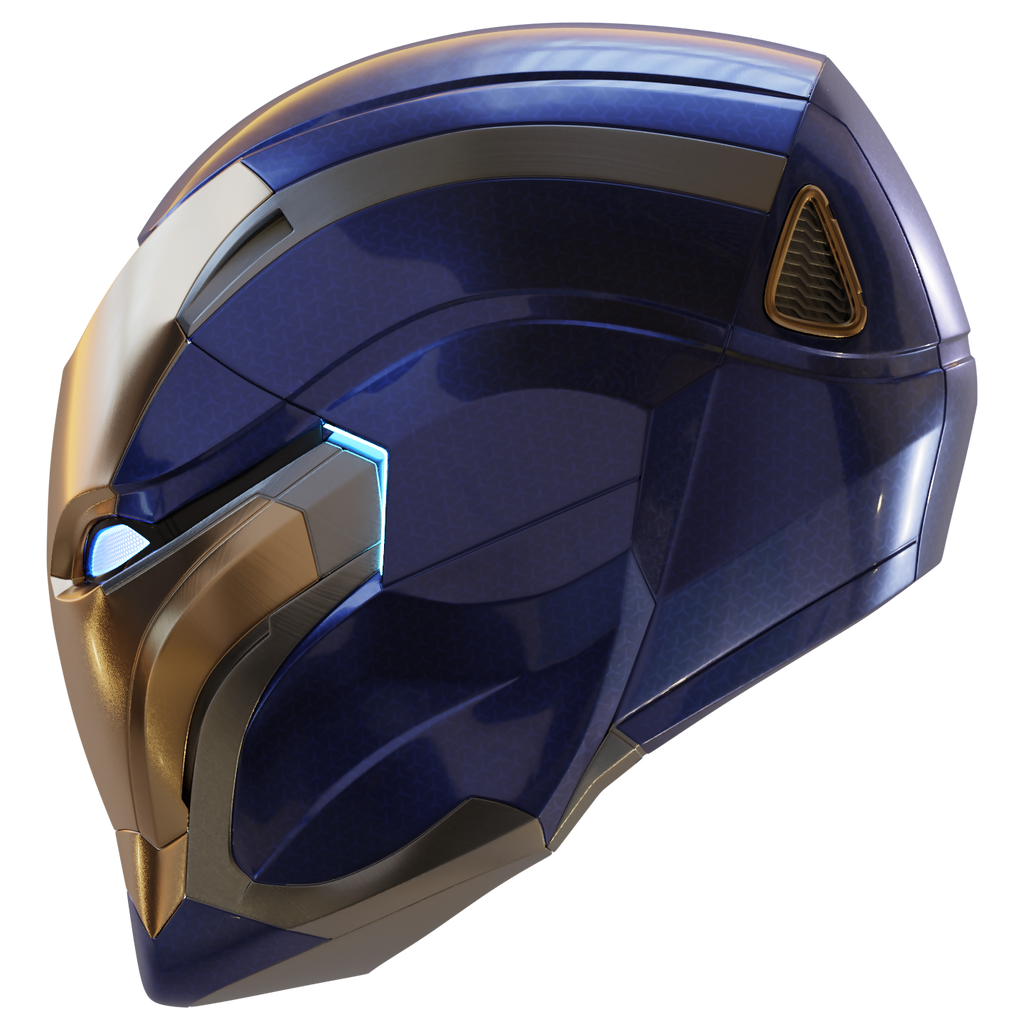 Motorized Walsh3D Ironman Mark 49 Rescue Helmet 3D Print Model – Wireframe