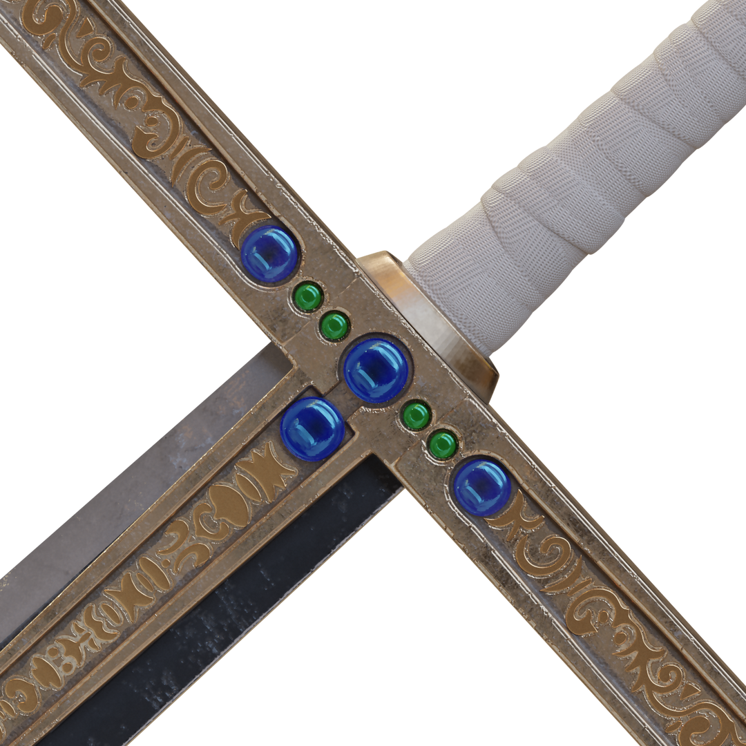 Mihawk "Yoru" Sword - One Piece - 3D Print Model – Wireframe