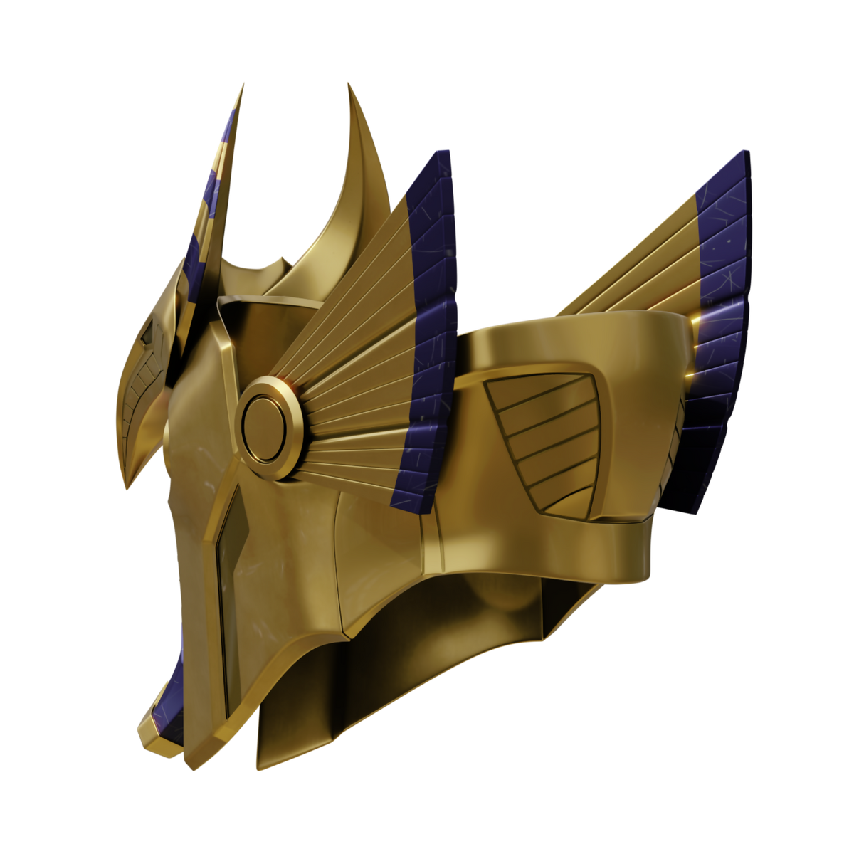 Star Lord Eyes of Osiris Helmet - 3D Print Model – Wireframe