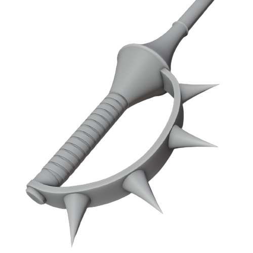 Escanor Divine Axe Rhitta - Seven Deadly Sins - 3D Print Model – Wireframe