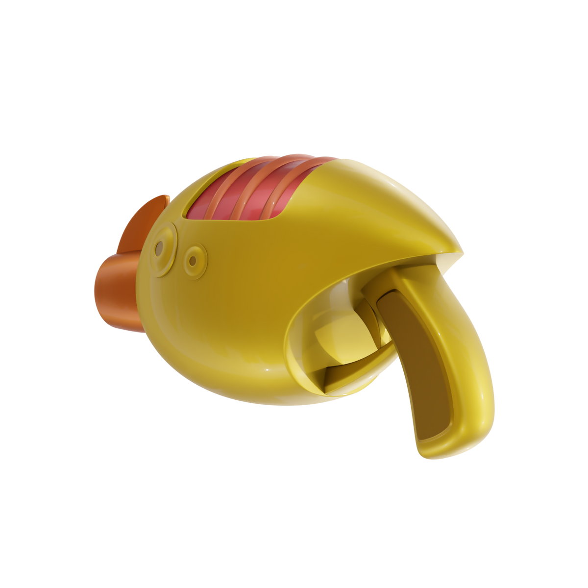 Stitch Ray Gun - Lilo & Stitch - 3D Print Model – Wireframe