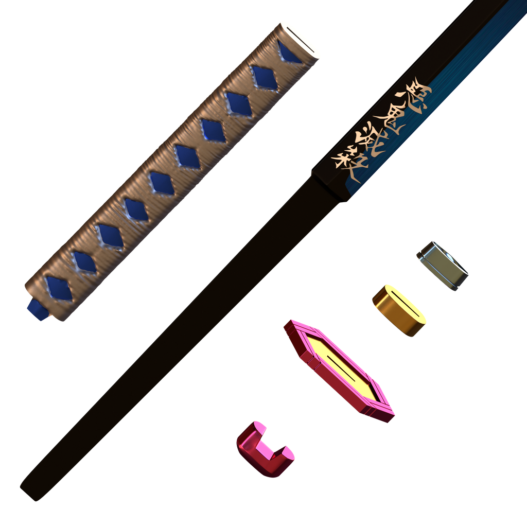 Demon Slayer Giyuu Katana - 3D Print Model – Wireframe