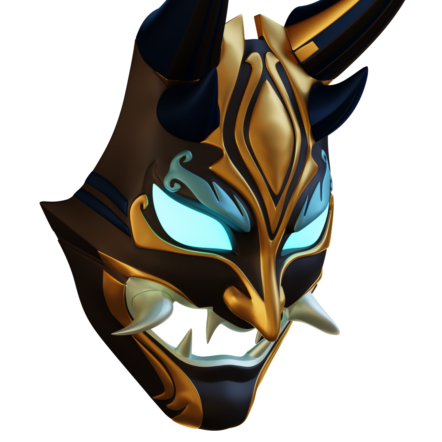 Genshin Impact Xiao Mask - 3D Print Model – Wireframe