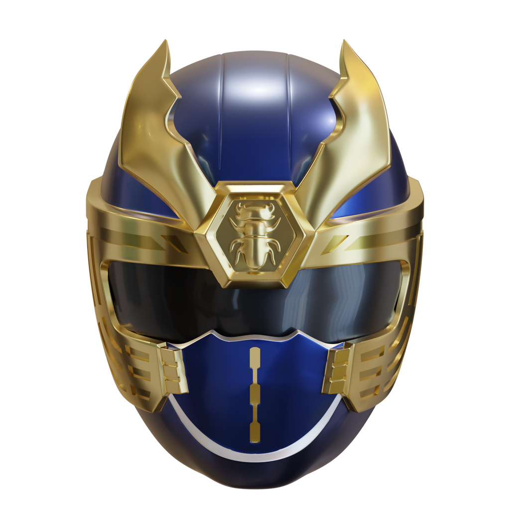 Navy Thunder Ranger Helmet - 3D Print Model – Wireframe