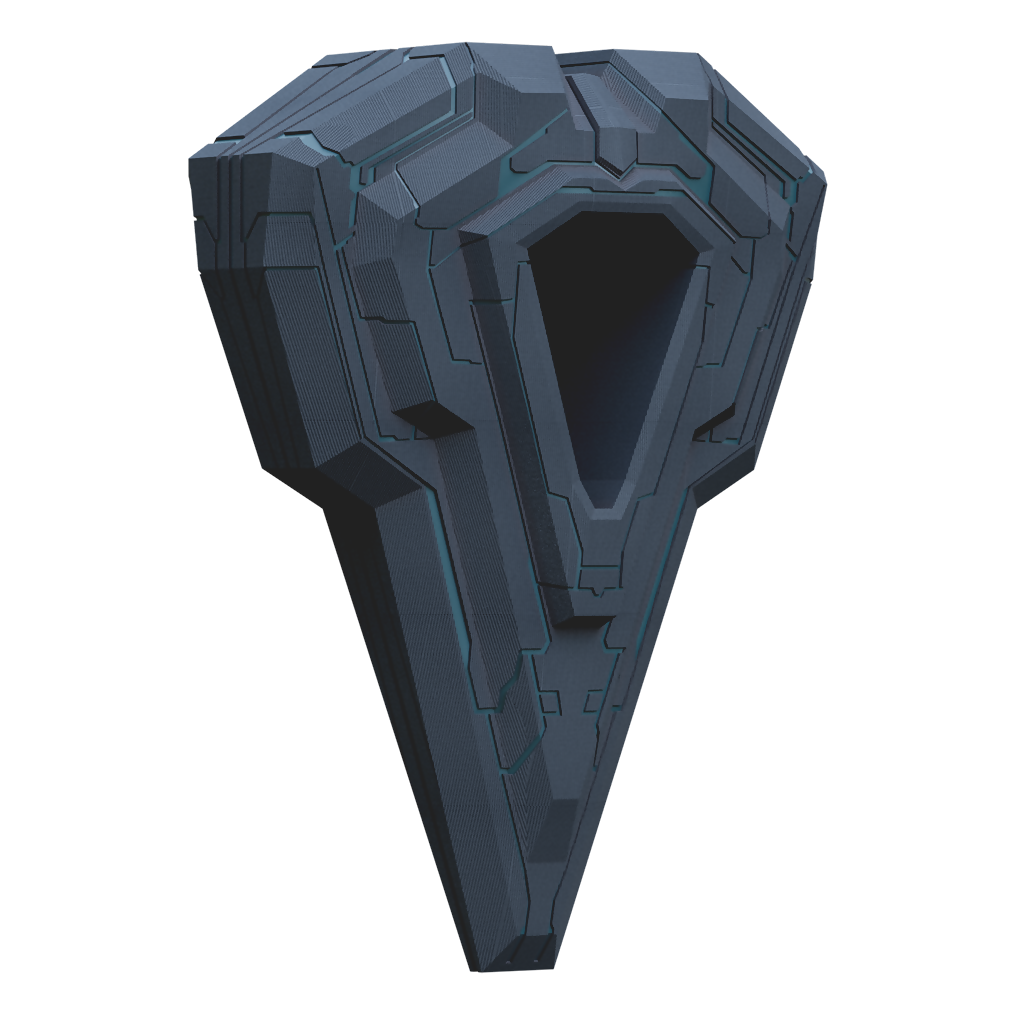 Halo The Series: "Keystone" Forerunner Artifact 3D Print Files – Wireframe