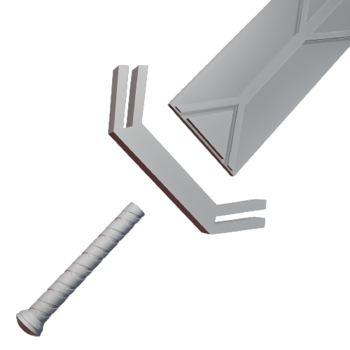 Magik Soulsword - 3D Print Model – Wireframe